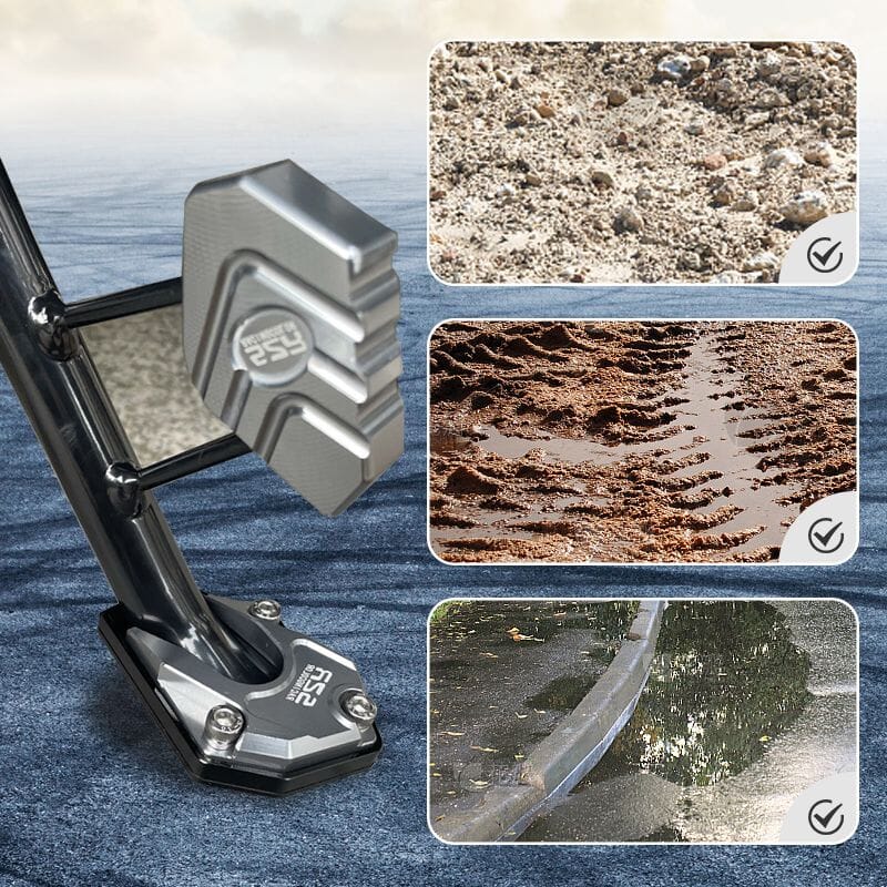 Motorcycle Kickstand Foot Side Stand Extension Pad – bebuyby