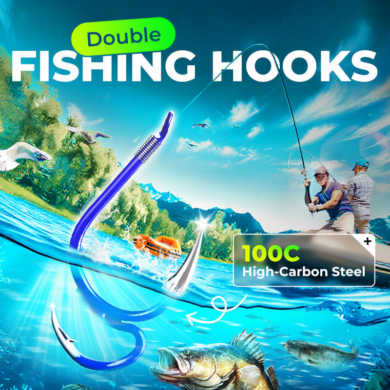 🔥New Hot Selling ️‍🔥 Classic Sharp Double Fishing Hooks – bebuyby