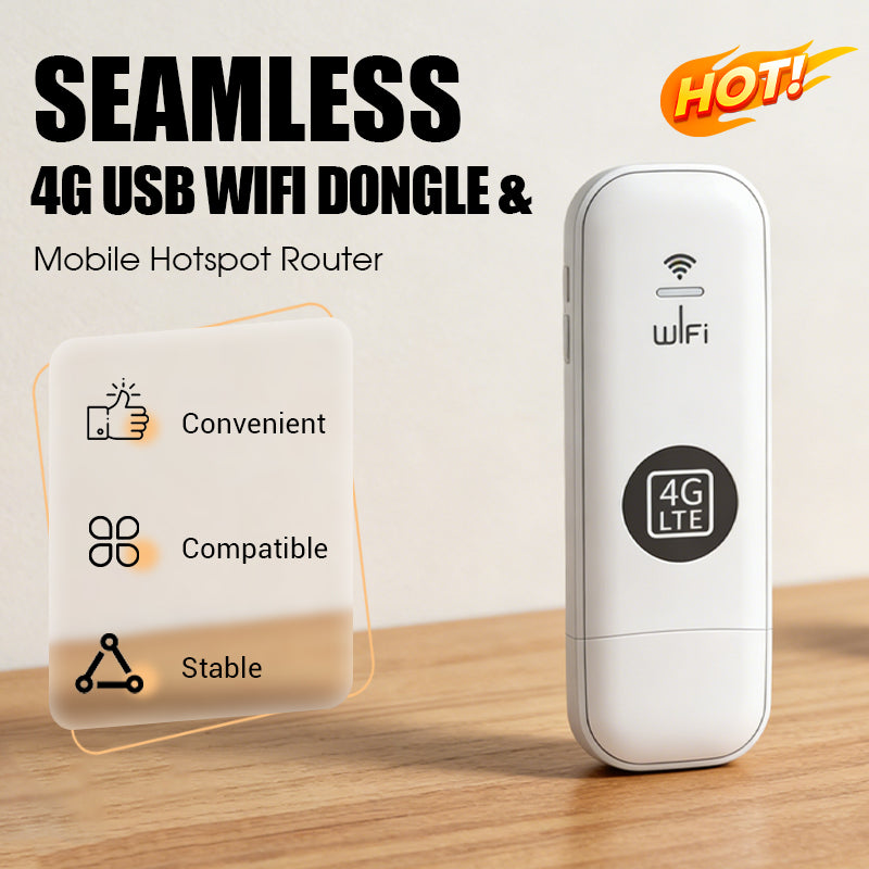 🔥Hot Sale Deals-Portable 4G USB WiFi Dongle & Mobile Hotspot Router ...