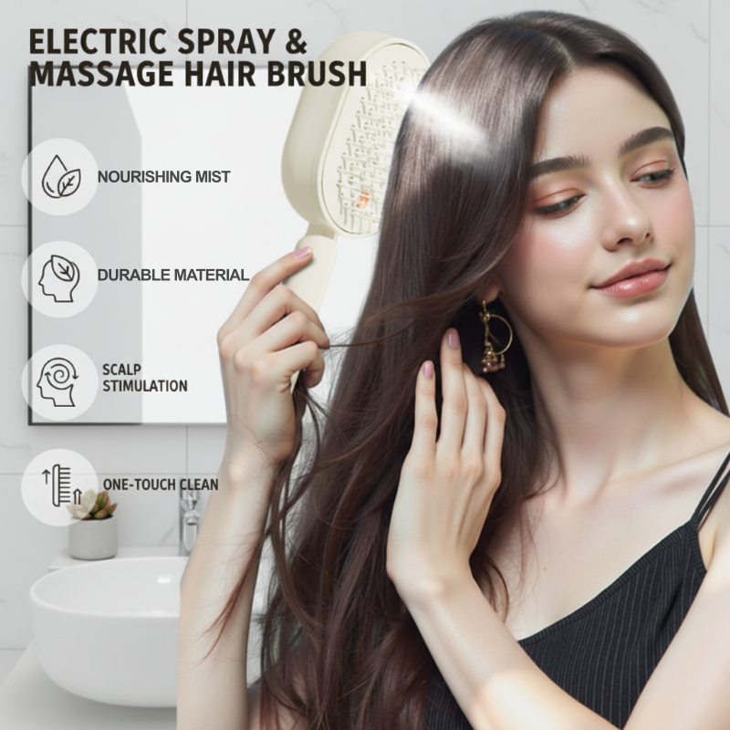 ⚡ 50% OFF NOW ! 💐 Electric Spray & Massage Hair Brush – Soothing Scalp ...